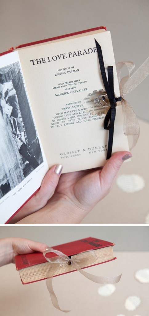 Learn how to make this darling diy ring bearer book