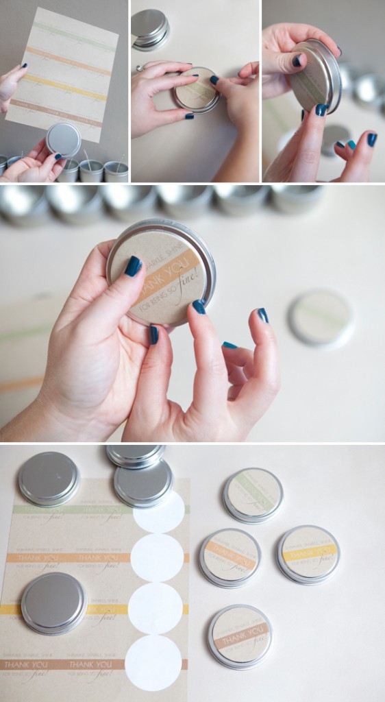 How to make DIY glitter tin candles ~ it's super easy!