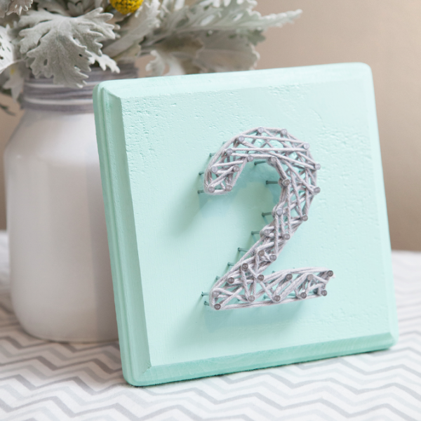 DIY string art table numbers for your wedding