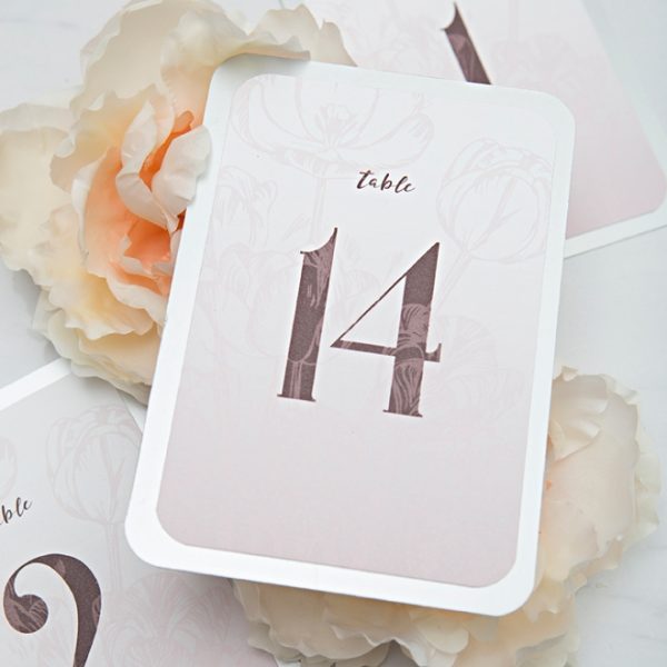 Check Out These FREE Printable, Pink Floral Table Numbers!