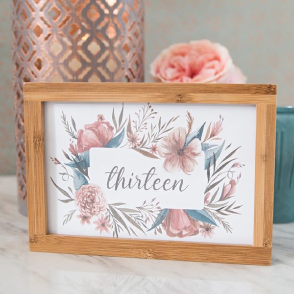 Check Out These Lovely, FREE Printable Fall Floral Table Numbers!