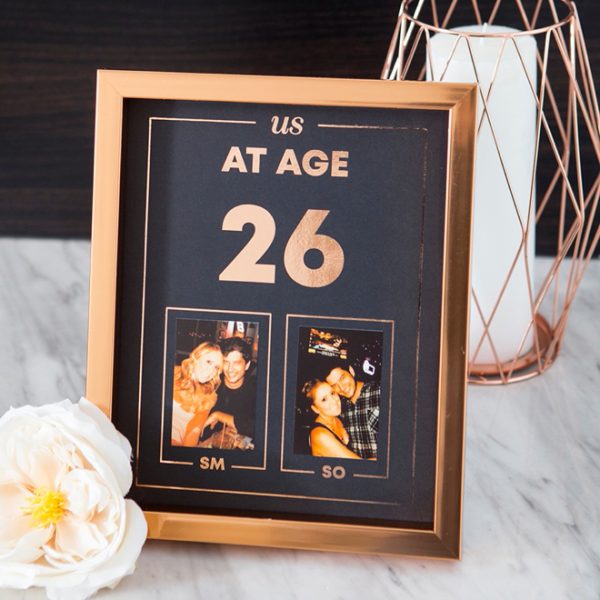 These DIY "Us At Age" Photo Table Numbers Are The Absolute BEST!