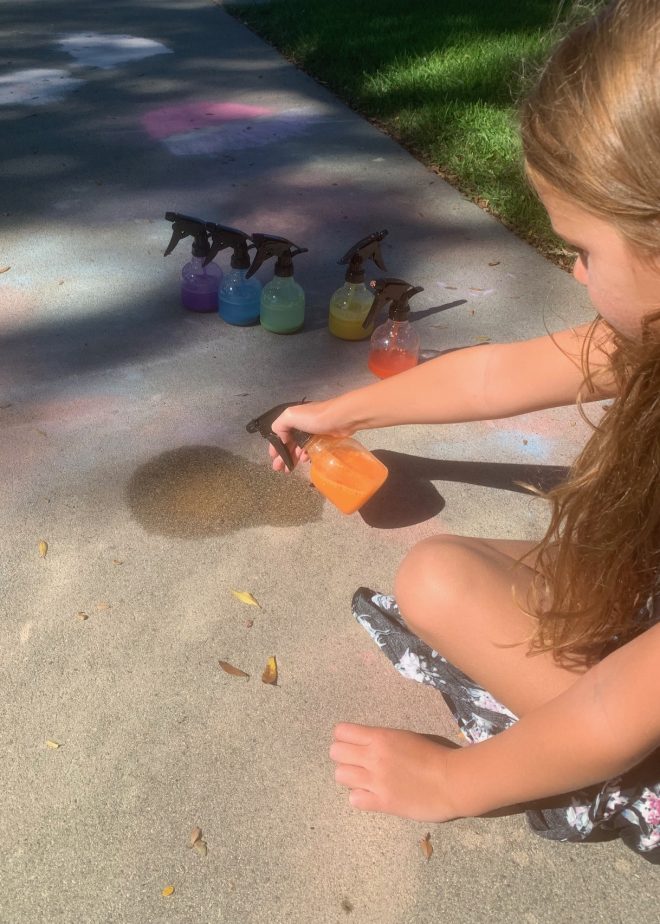 How To Make Kids Chalk Spray The Easy Way - Something Turquoise