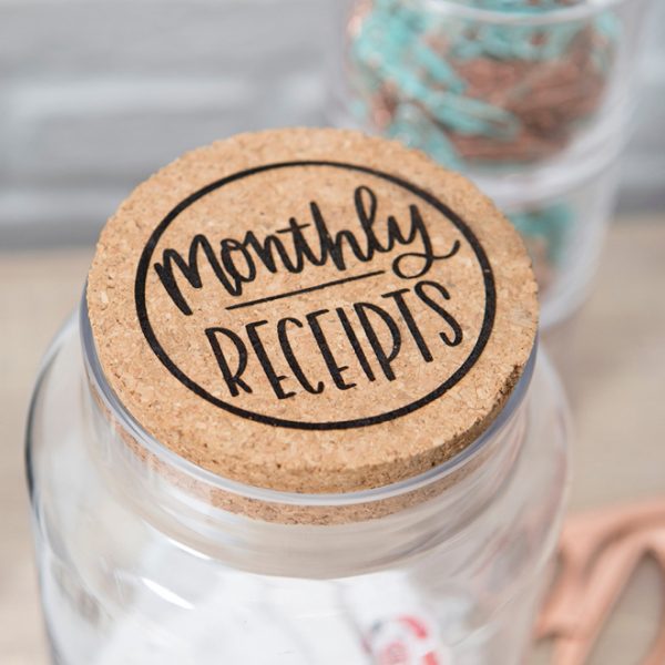 How To Create A Monthly Receipt Jar With Your Glowforge - Something ...