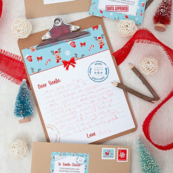Free Edit + Print Santa Letter Suite With Canon PIXMA - Something Turquoise