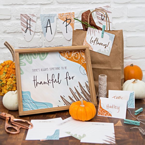 Free, Modern Thanksgiving Printable Decor With Canon PIXMA - Something ...
