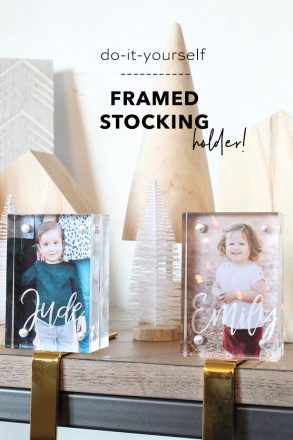 DIY Framed Stocking Holder - Something Turquoise