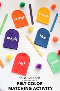 DIY Felt Color Matching Activity - Something Turquoise