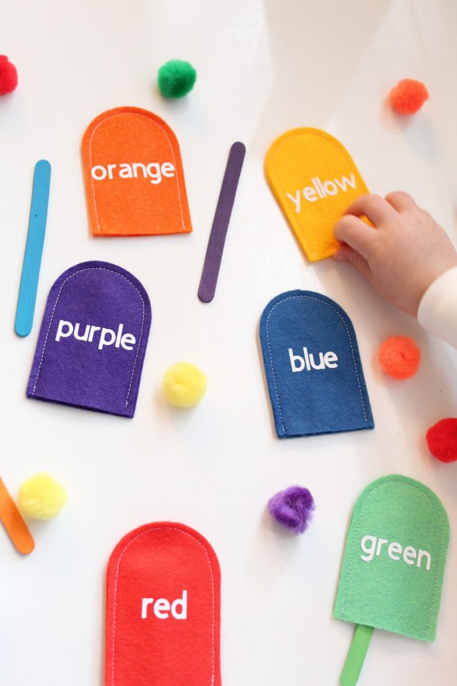 DIY Felt Color Matching Activity - Something Turquoise