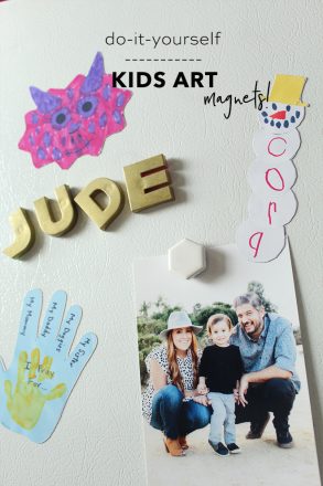 DIY Kids Art Magnets - Something Turquoise