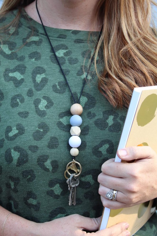 DIY Beaded Teacher Lanyard - Something Turquoise