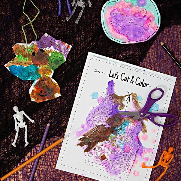 10 Free Printable Halloween "Cut & Color" Pages With Canon PIXMA ...